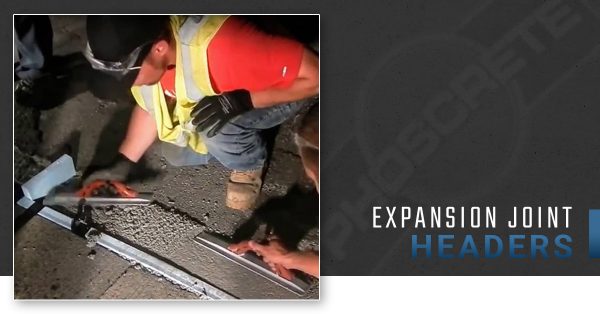 Expansion Joint Headers - Order Concrete Repair Products | Phoscrete ...