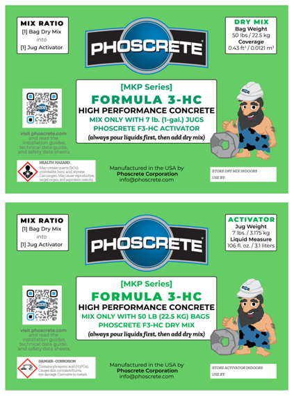 Phoscrete F3-HC - Phoscrete: Fix Concrete FAST and Make it LAST
